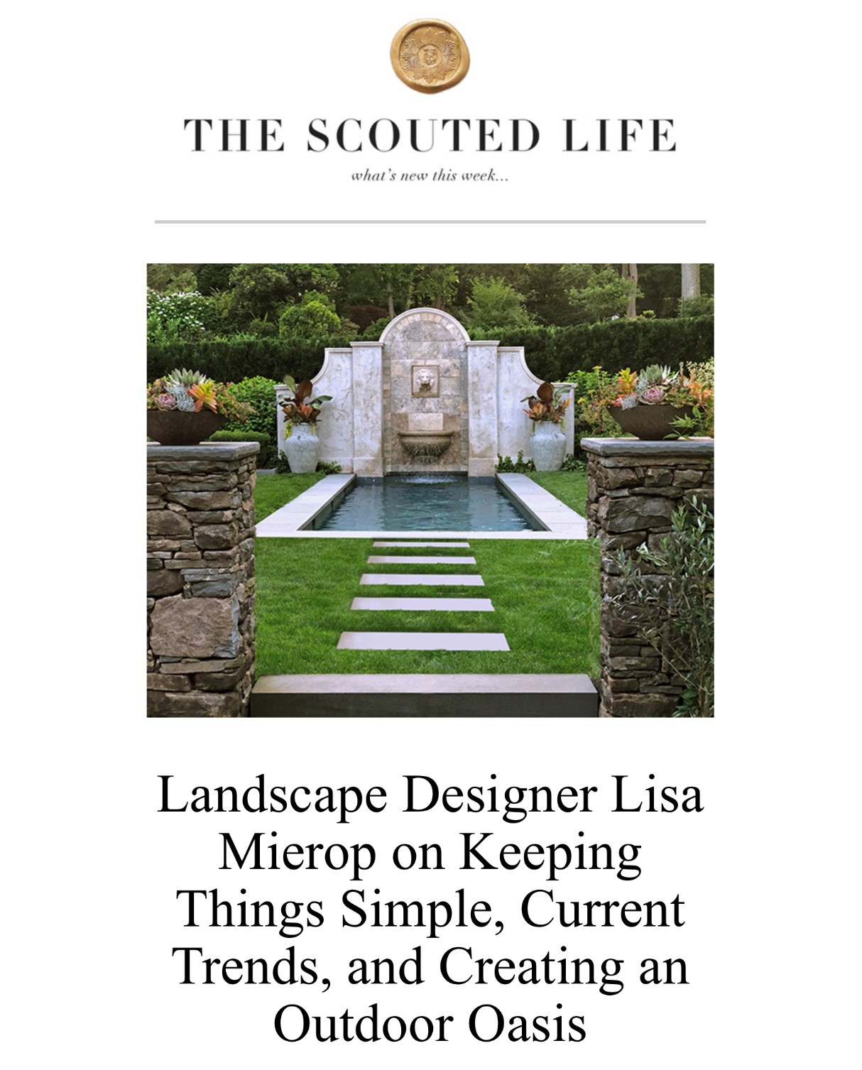 THE VALUE OF GREAT LANDSCAPING - AND OTHER POSITIVE NEWS – Mierop Design